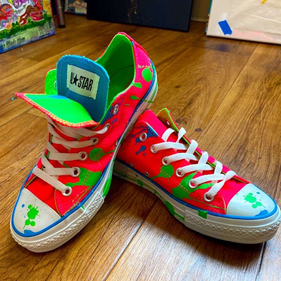 Converse | Shoes | Rare Paint Splatter Converse | Poshmark